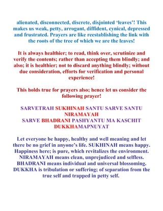 Prayer for holistic renaissance dr shriniwas kashalikar | PDF