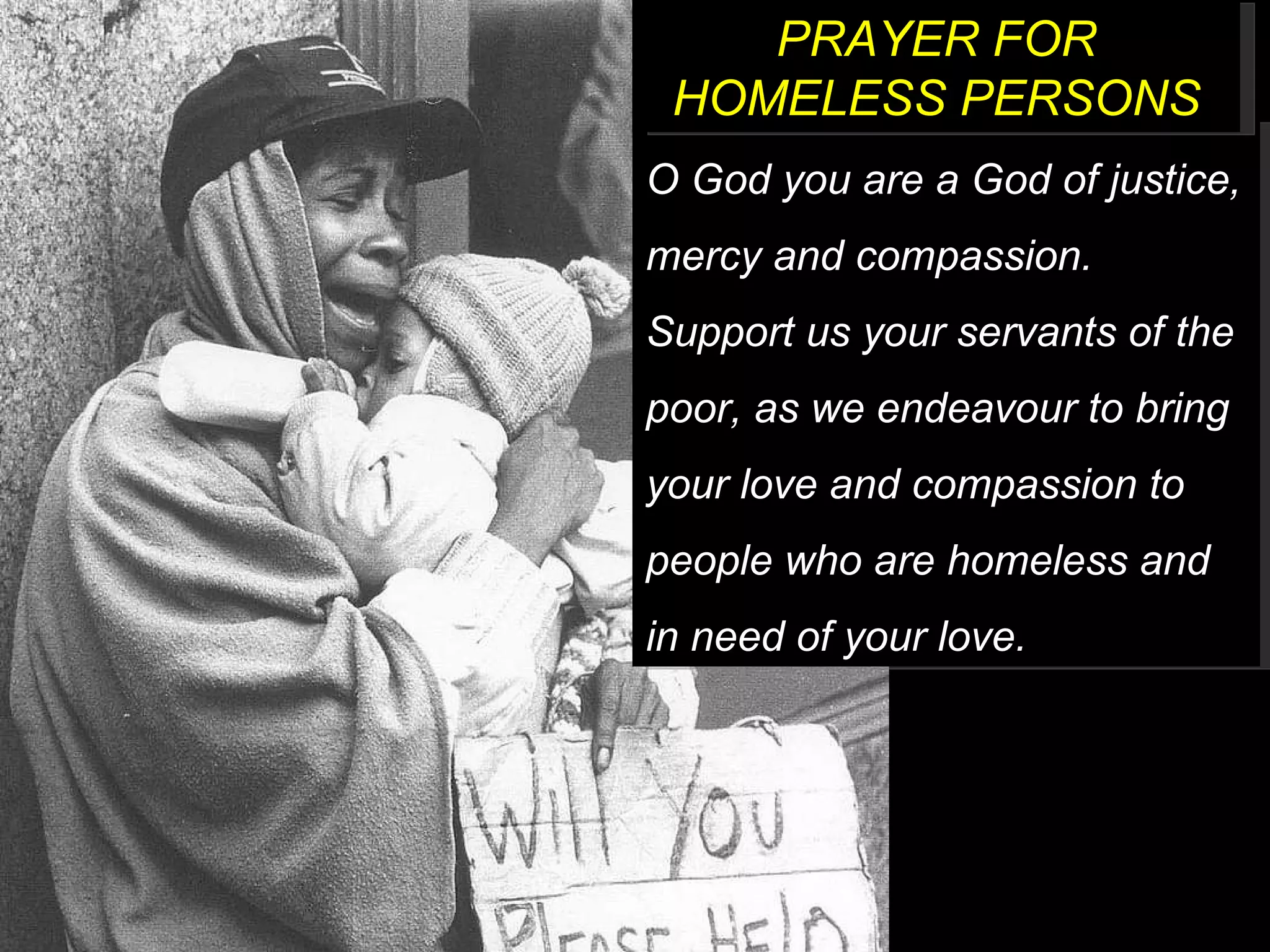 Prayer for homeless_persons | PPT