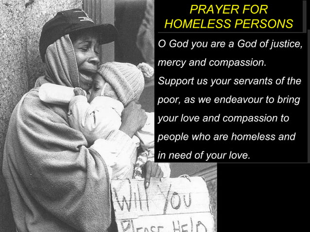 Prayer for homeless_persons | PPT