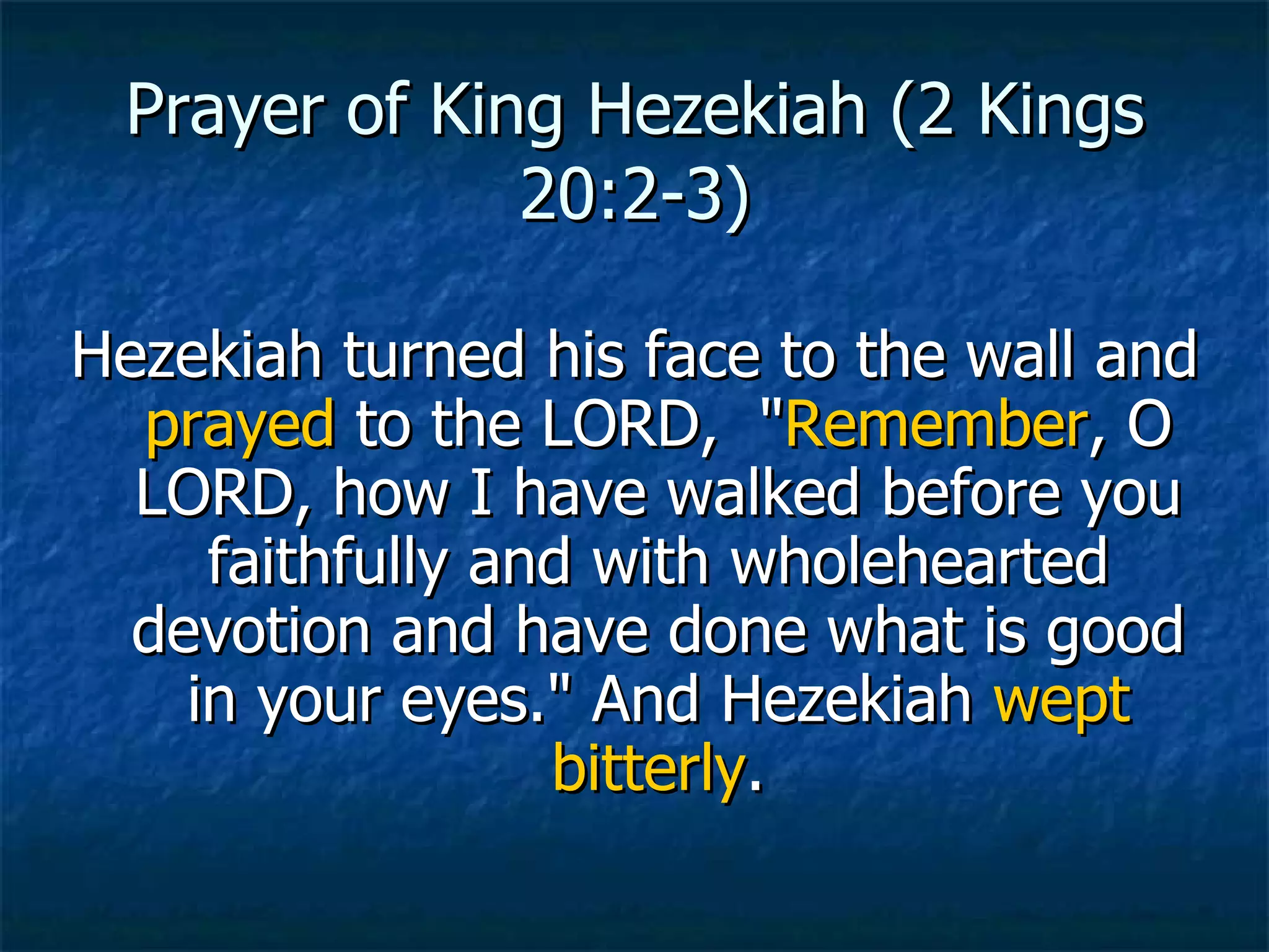 Prayer great prayers in the bible | PPT