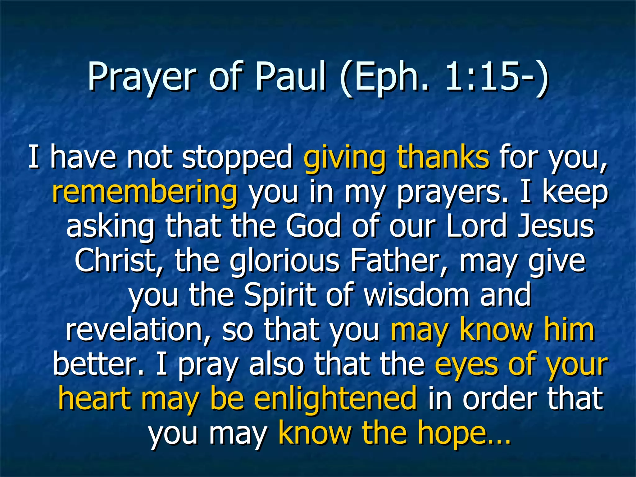 Prayer great prayers in the bible | PPT