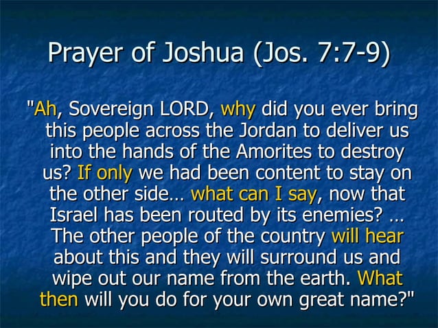 Prayer great prayers in the bible | PPT