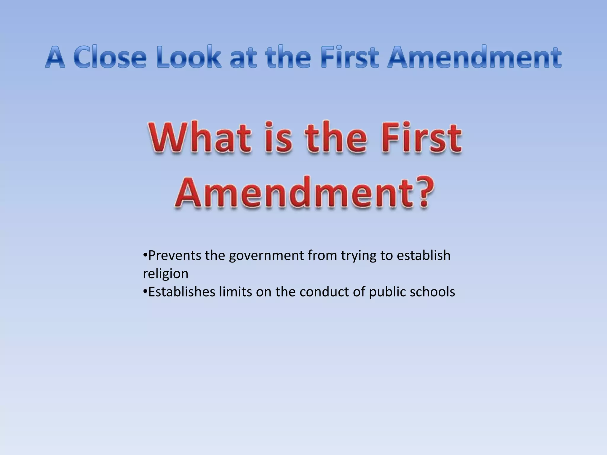 Prayer in public schools | PPT