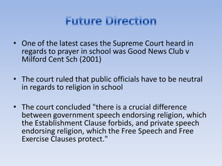 Prayer in public schools | PPTX