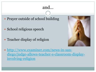 Prayer in schools | PPTX