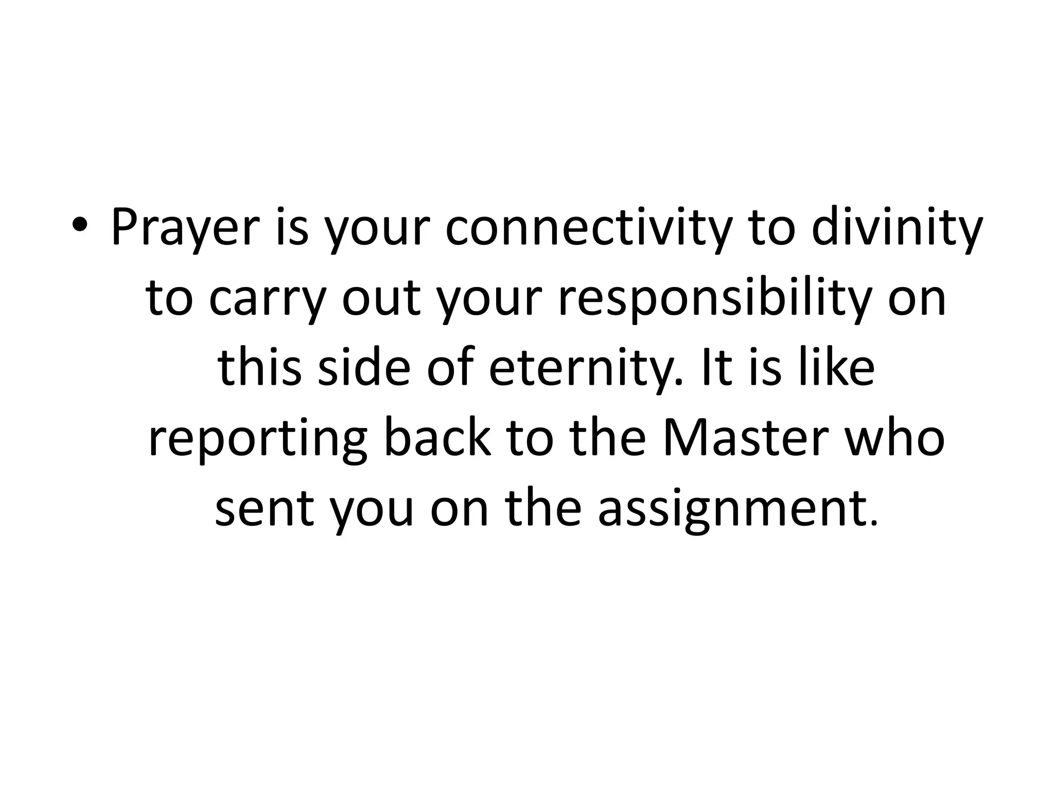 Prayer Life of an Effective Christian Worker | PPTX