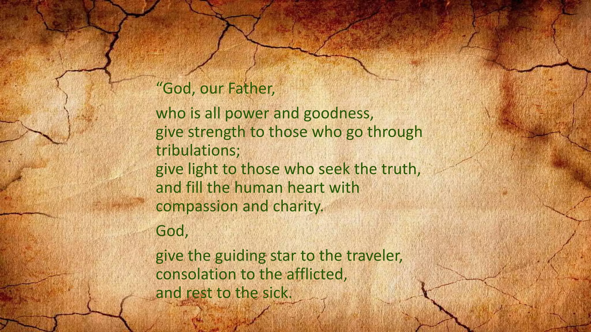 Prayer of Caritas | PPTX