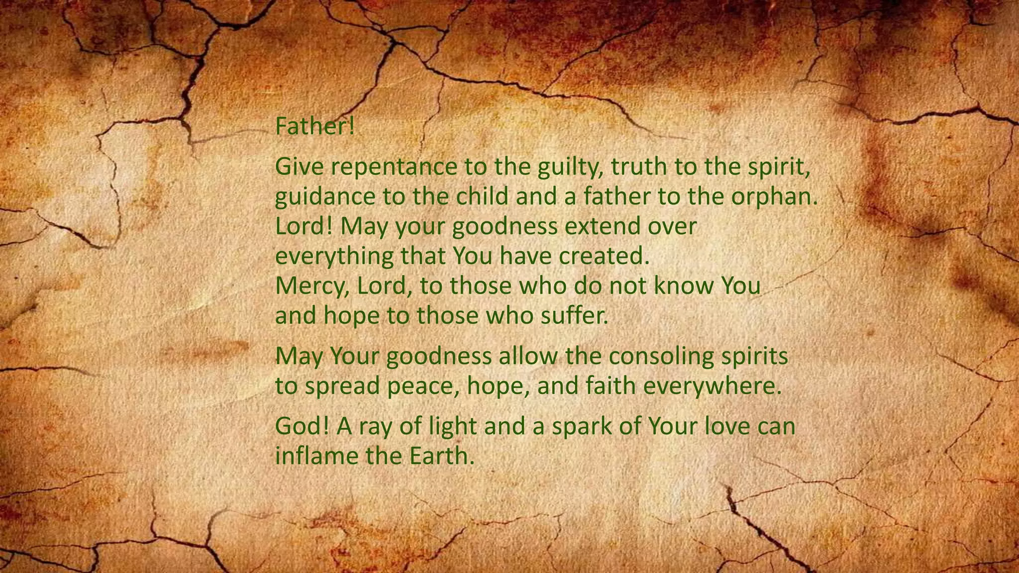 Prayer of Caritas | PPTX