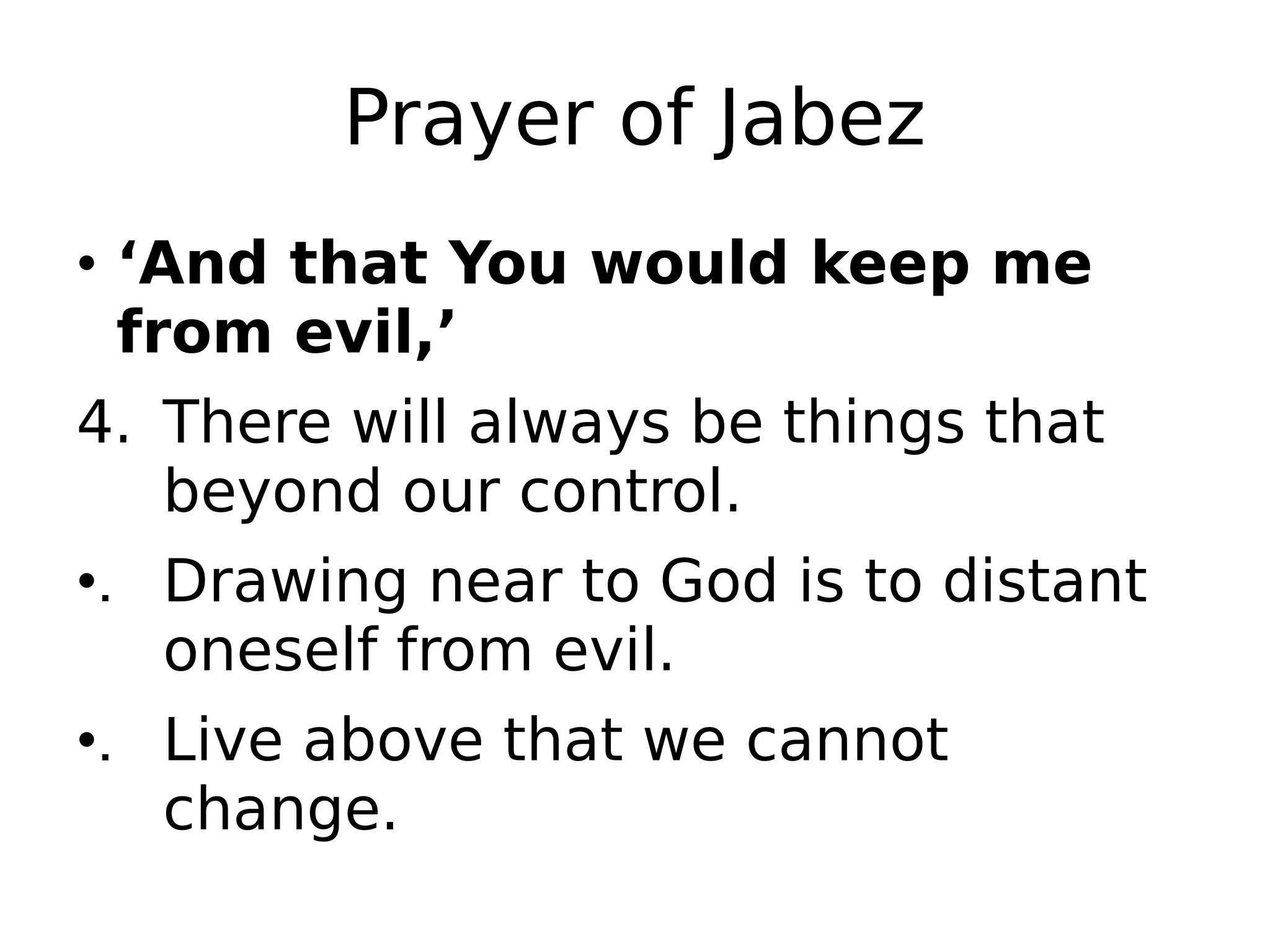 Prayer of jabez | PDF