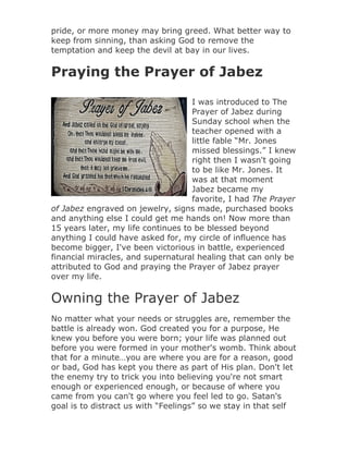Prayer of Jabez | PDF