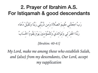 Prayer by the prophets & the reality of Du'a | PDF