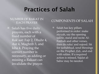 Prayer salah and it’s significance in Islam work. | PPTX