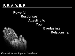 Prayer Series Introduction | PPTX