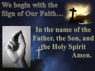 Prayer service reflection | PPTX