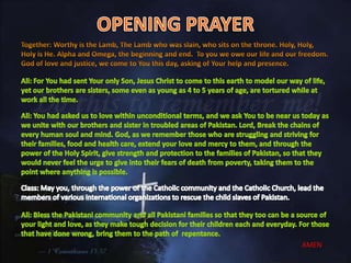 Prayer service reflection | PPTX
