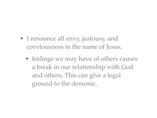 Prayers of renunciations | KEY | Christianity | Religion & Spirituality