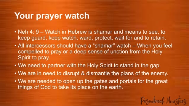 The 8 Prayer watches