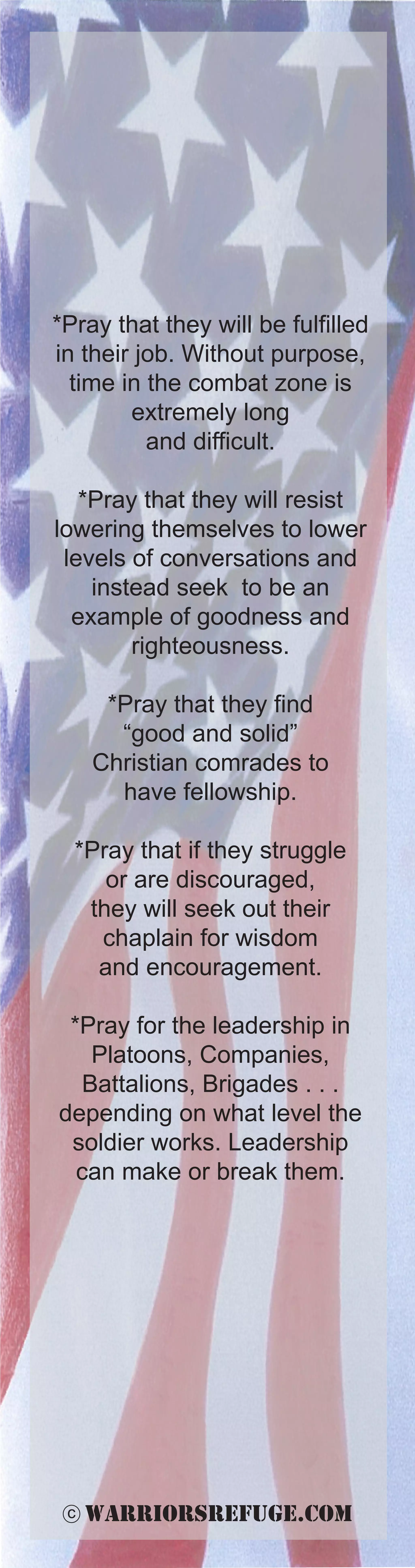 (BACK)Pray for the troops bookmark back | PDF | Death, Injury, or ...