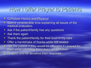 Praying With Patients | PPT