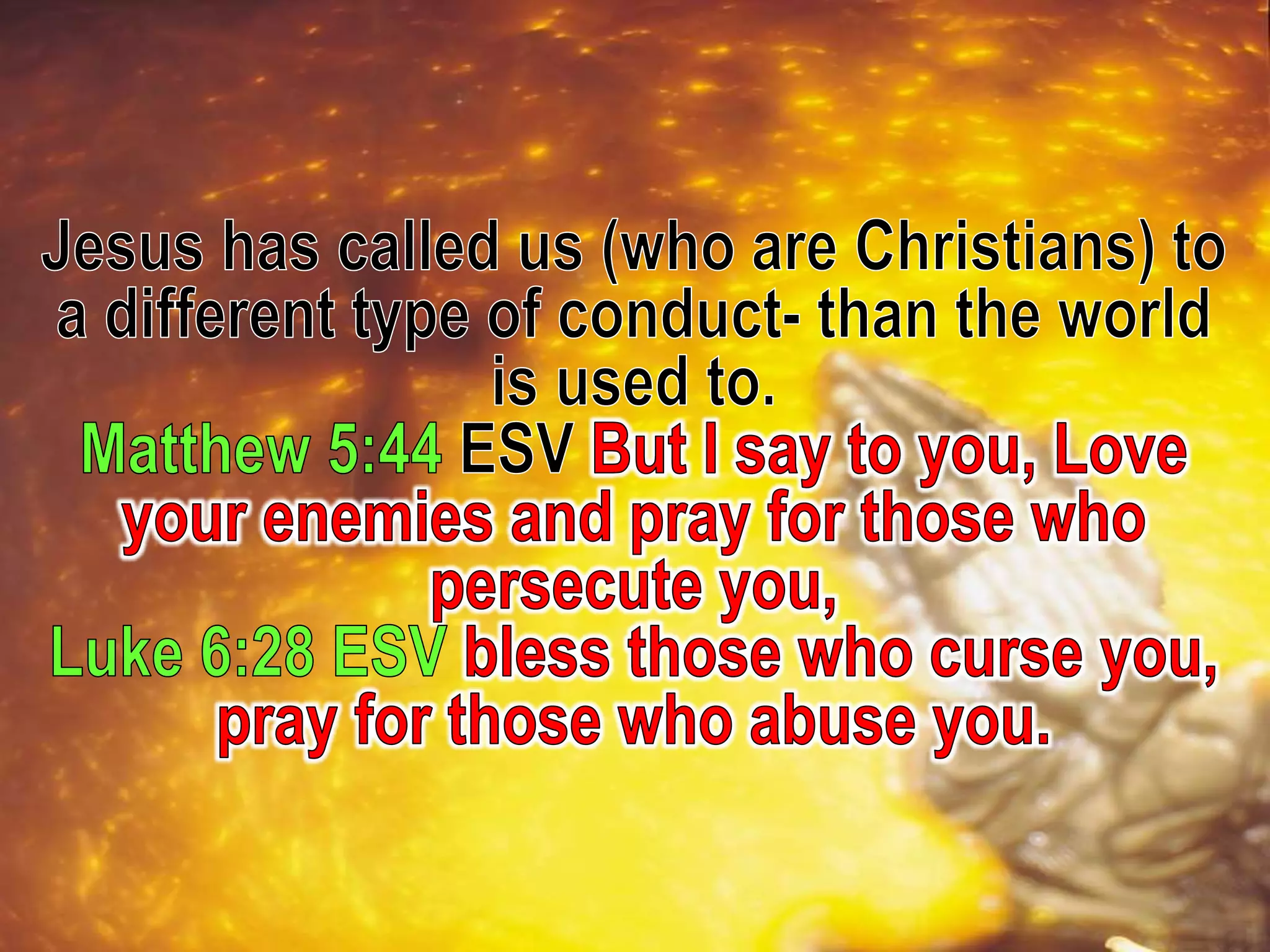 Praying For Our Enemy | PPT