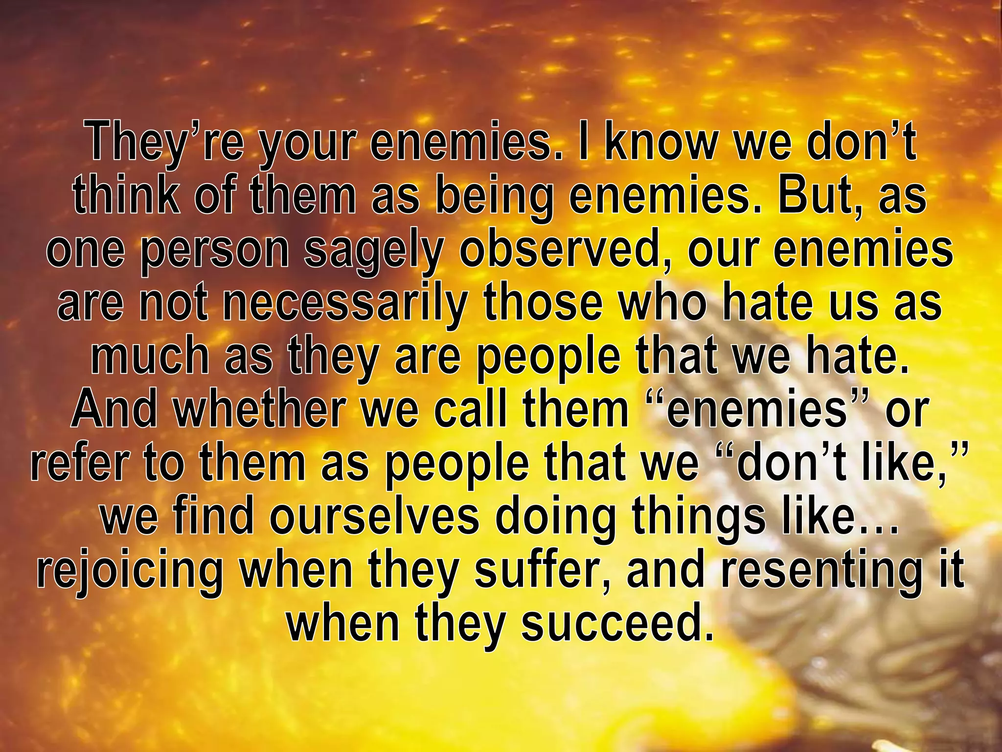 Praying For Our Enemy | PPT