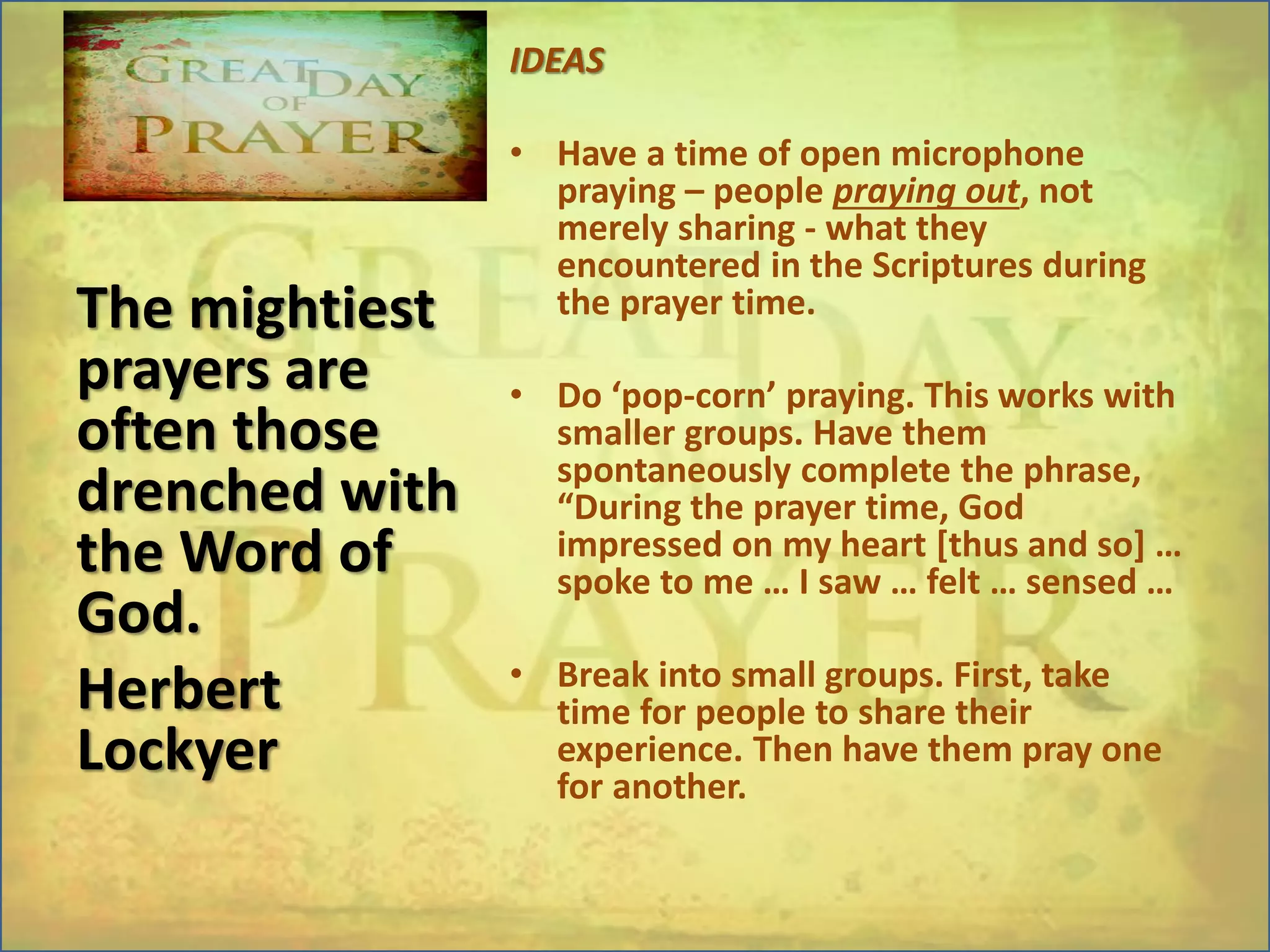 Praying Scripture | PPT