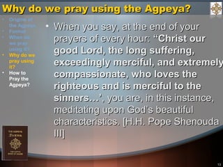 Praying the Agpeya | PPT