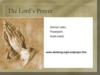 Praying the Jesus Way | PPT
