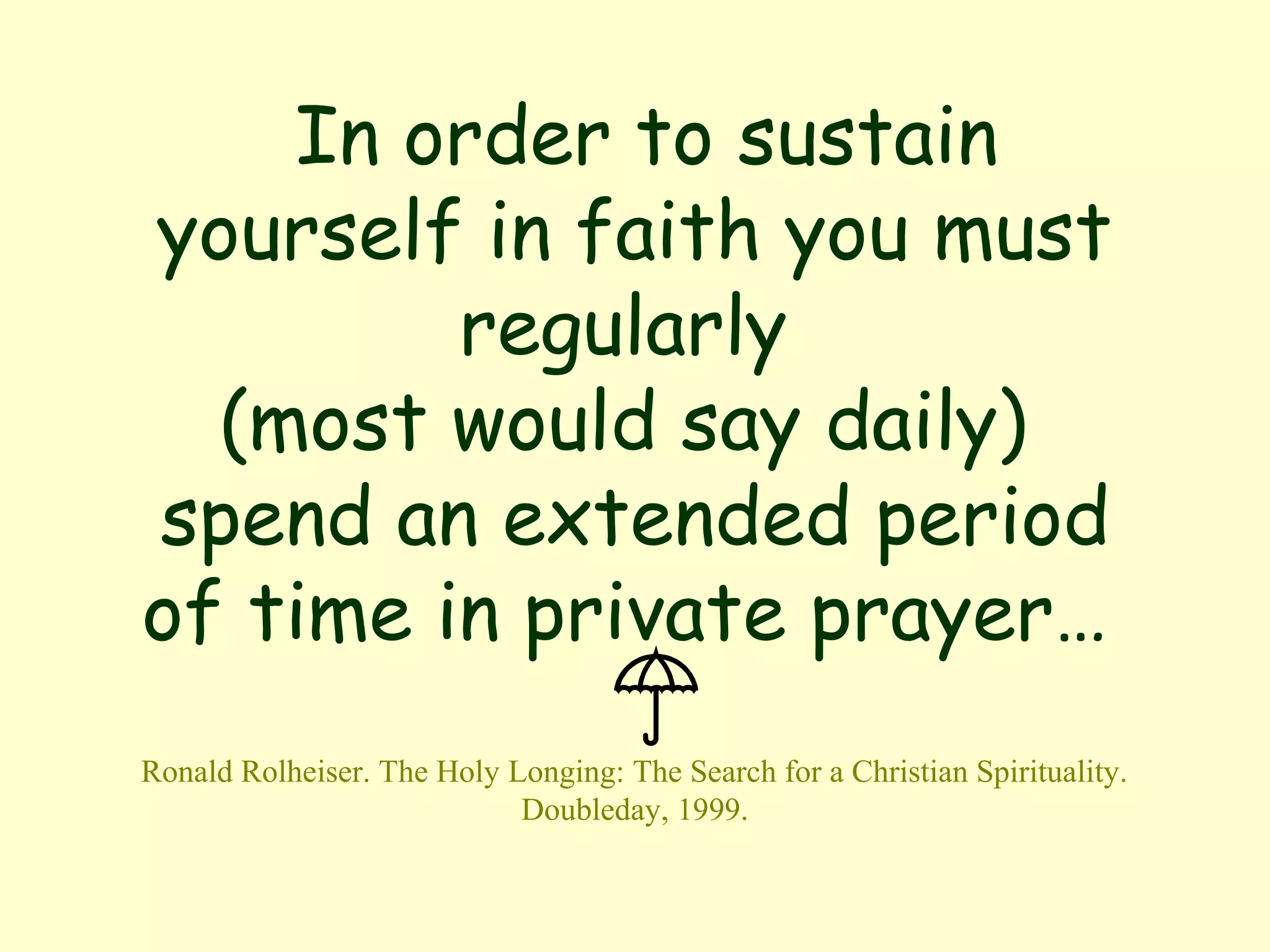 Praying under the catholic umbrella | PPT