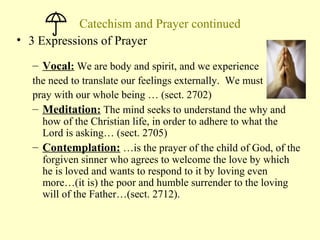 Praying under the catholic umbrella | PPT