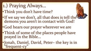 Pray in the Spirit Always | PPTX