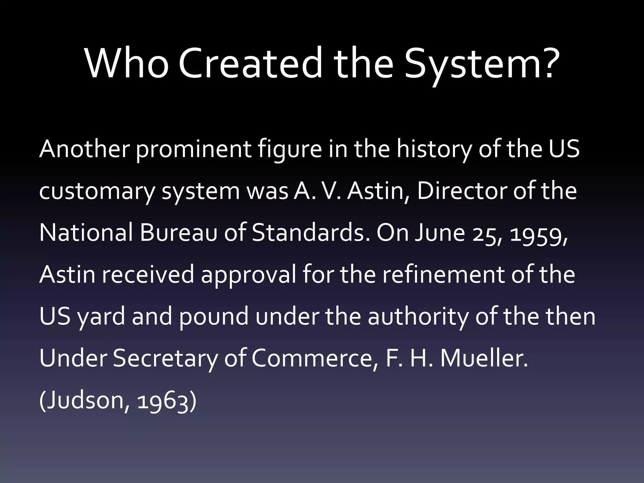 US Customary System | PPTX