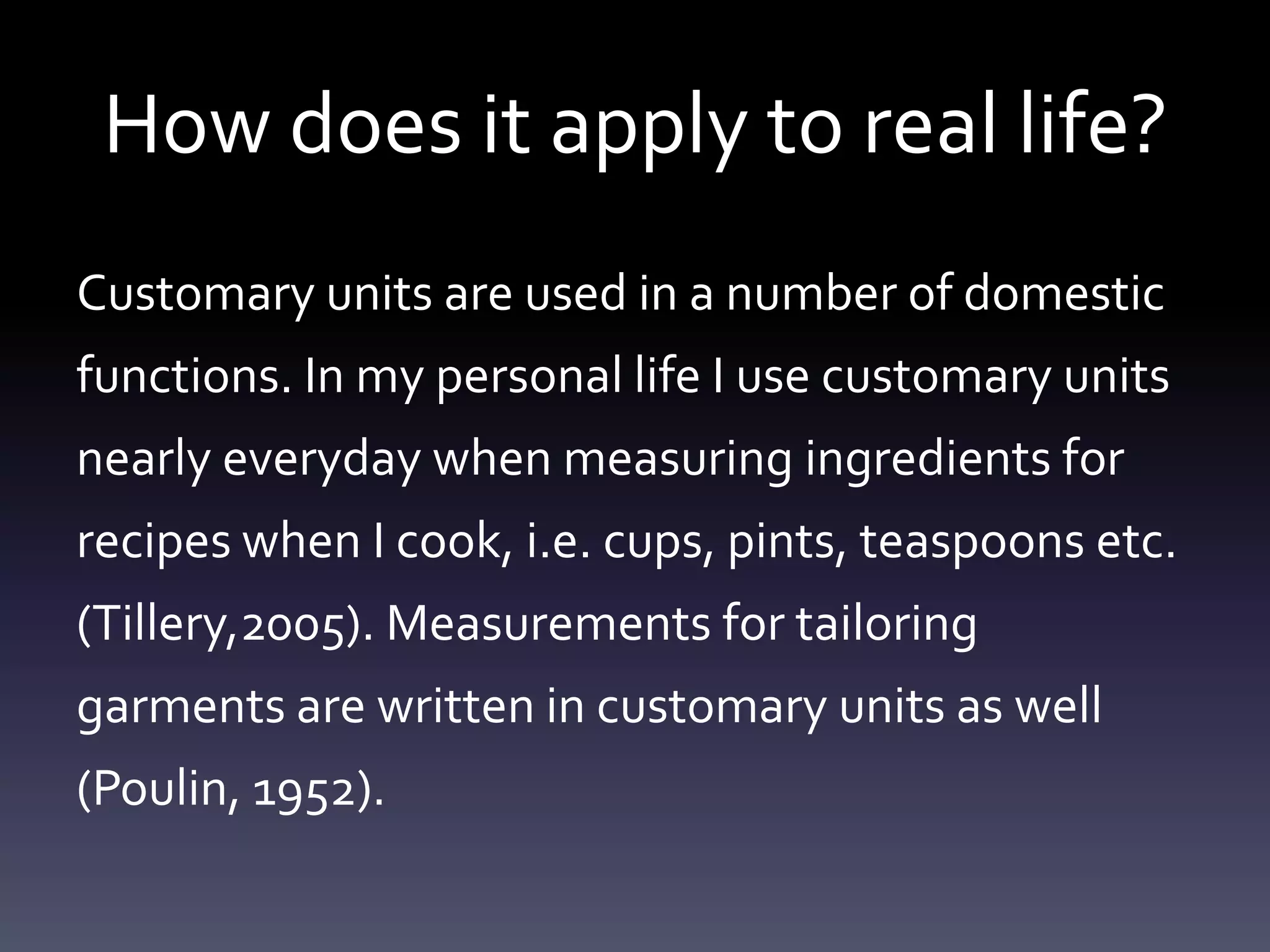 US Customary System | PPTX