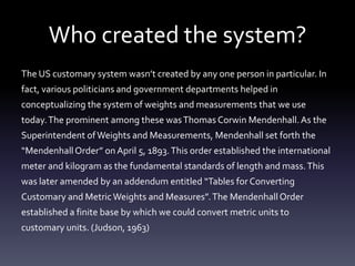 US Customary System | PPTX