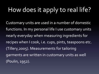 US Customary System | PPT