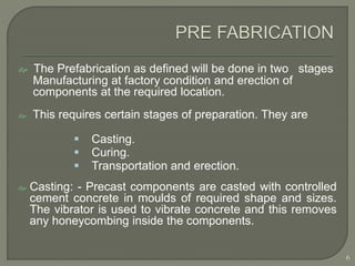 Prefabrication construction | PPTX