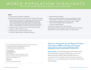 Datos de La población mundial 2016. (Population Reference Bureau) 2016 world-population-data ...