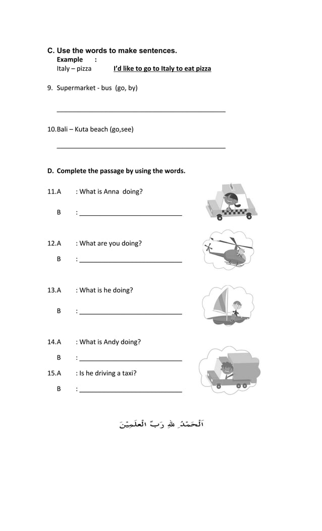 Pr bahasa inggris unit 7 | PDF