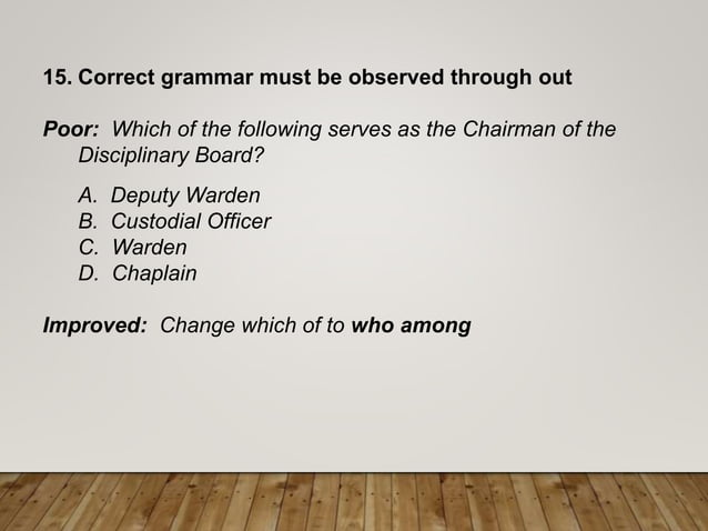 PRB CRIM TEST CONSTRUCTION.pptx prc board of crim | PPT