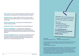 Patient guide: What should I expect from pulmonary rehabilitation? | PDF