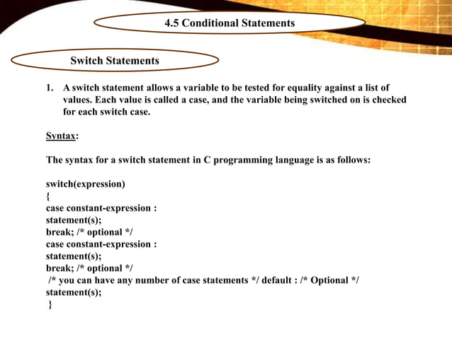 Conditional Statements - R.D.Sivakumar | PPTX