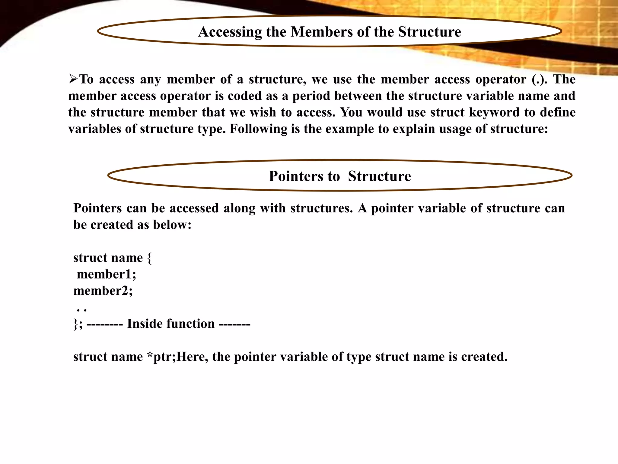 Structures - R.D.Sivakumar | PPT
