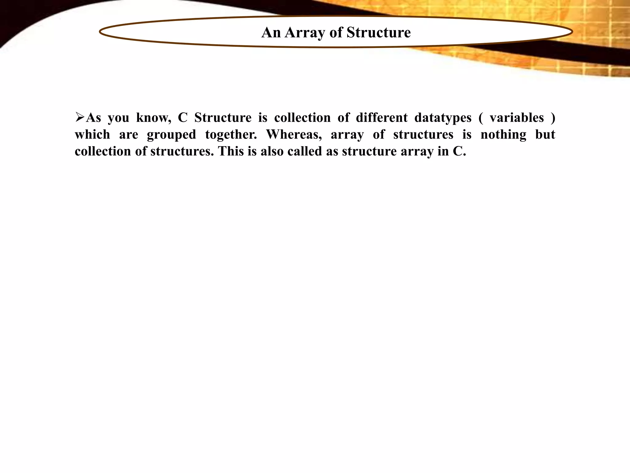 Structures - R.D.Sivakumar | PPT