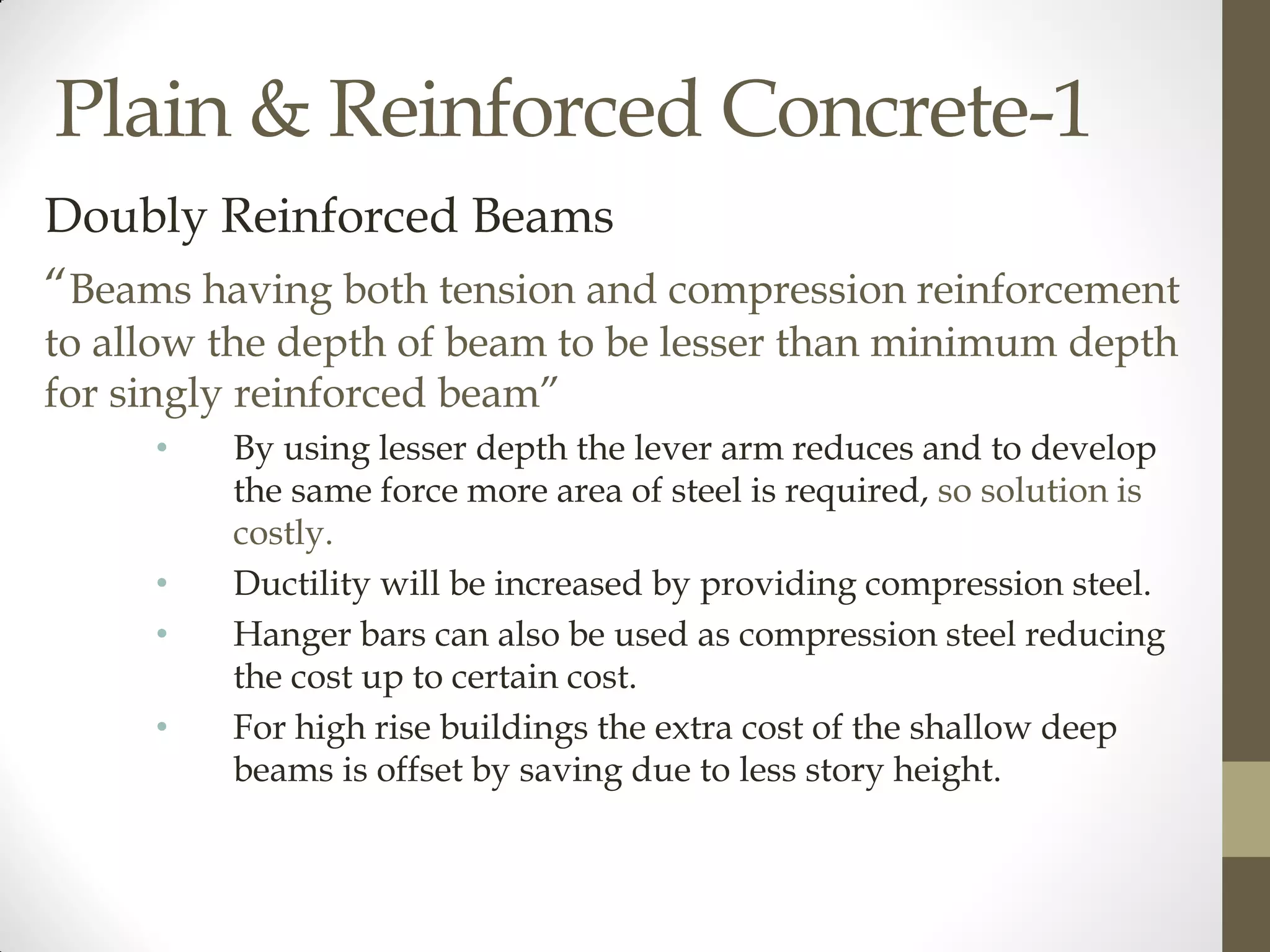 Doubly reinforced beams...PRC-I | PDF
