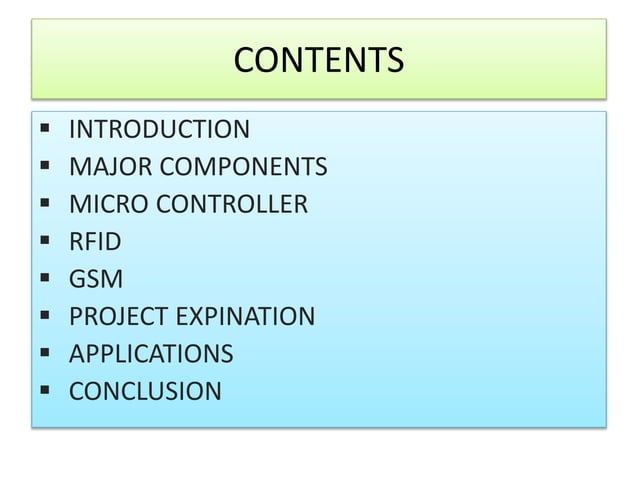 rfid based traffic control system by using gsm | PPT