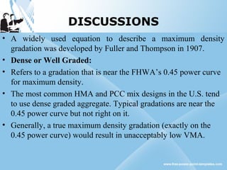 Analytical Method for Asphalt Concrete Mix Design | PPT