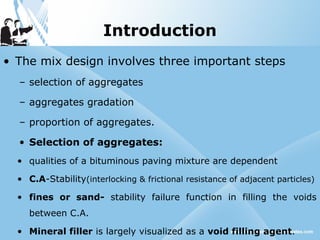 Analytical Method for Asphalt Concrete Mix Design | PPT | Civil Engineering Industry | Industries