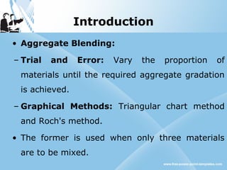 Analytical Method for Asphalt Concrete Mix Design | PPT