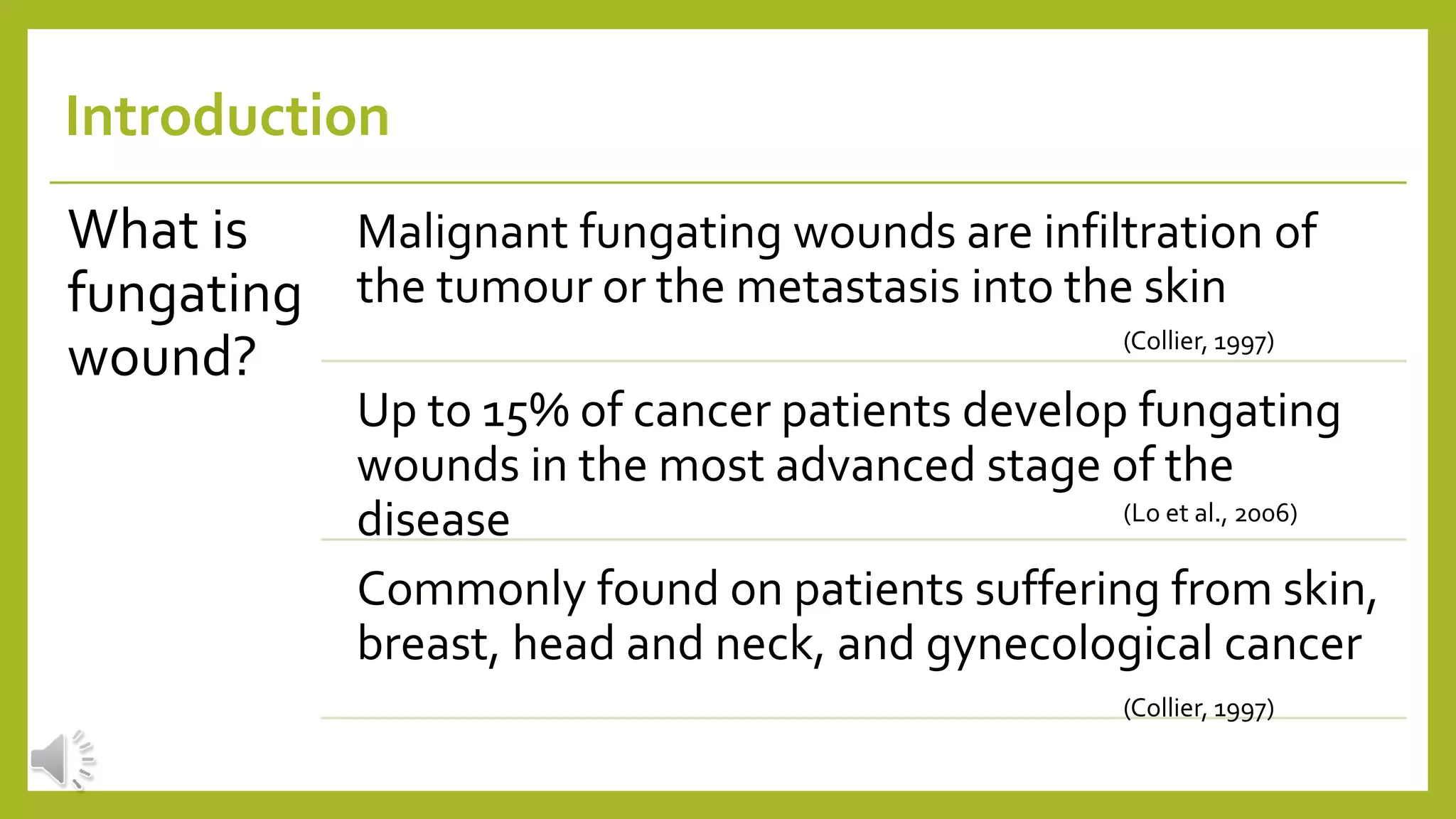Malignant fungating wound education ppt | PPTX