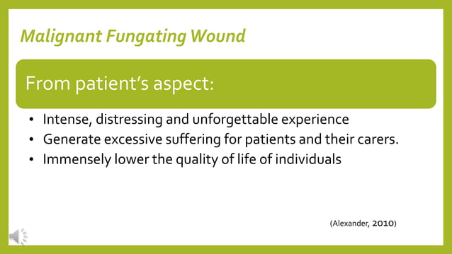 Malignant fungating wound education ppt | PPTX